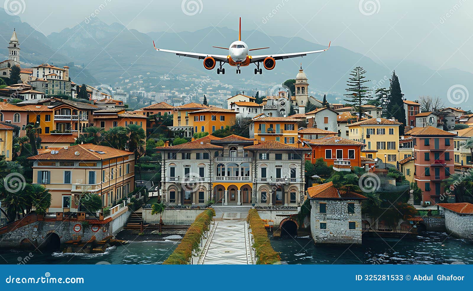 Beautiful Flight View from the Lakeside Stock Image - Image of ...