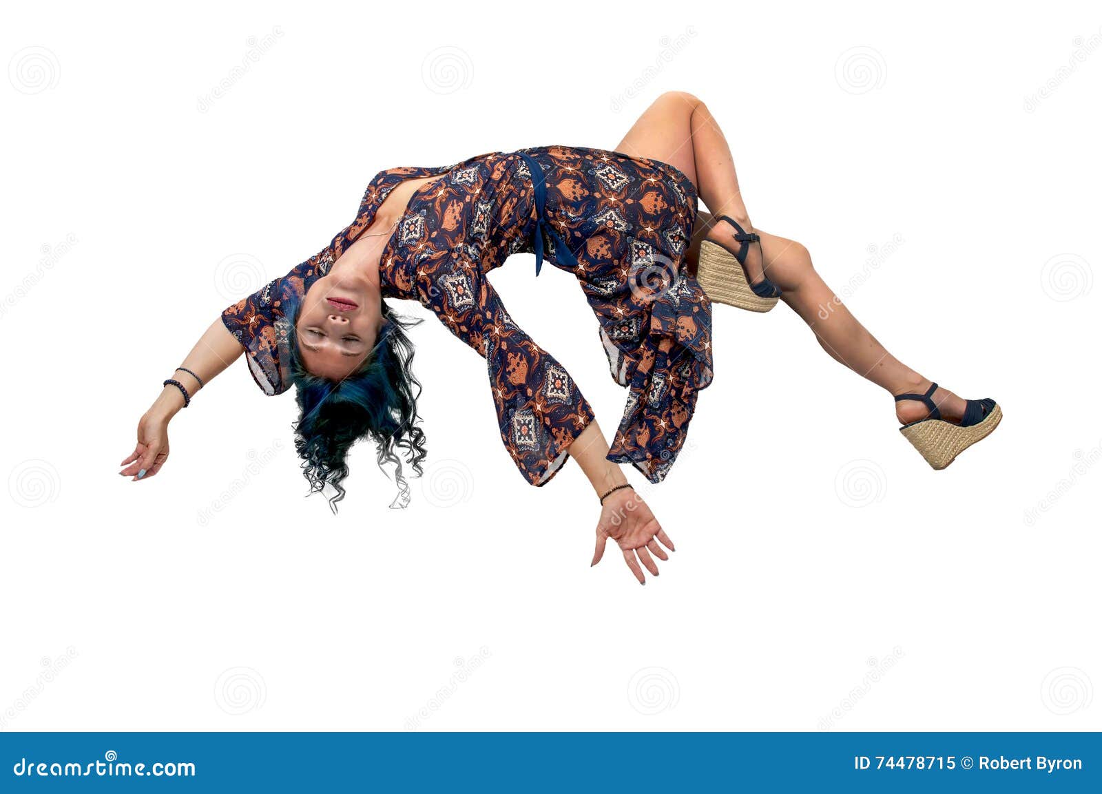 Beautiful Floating woman stock image. Image of float - 74478715