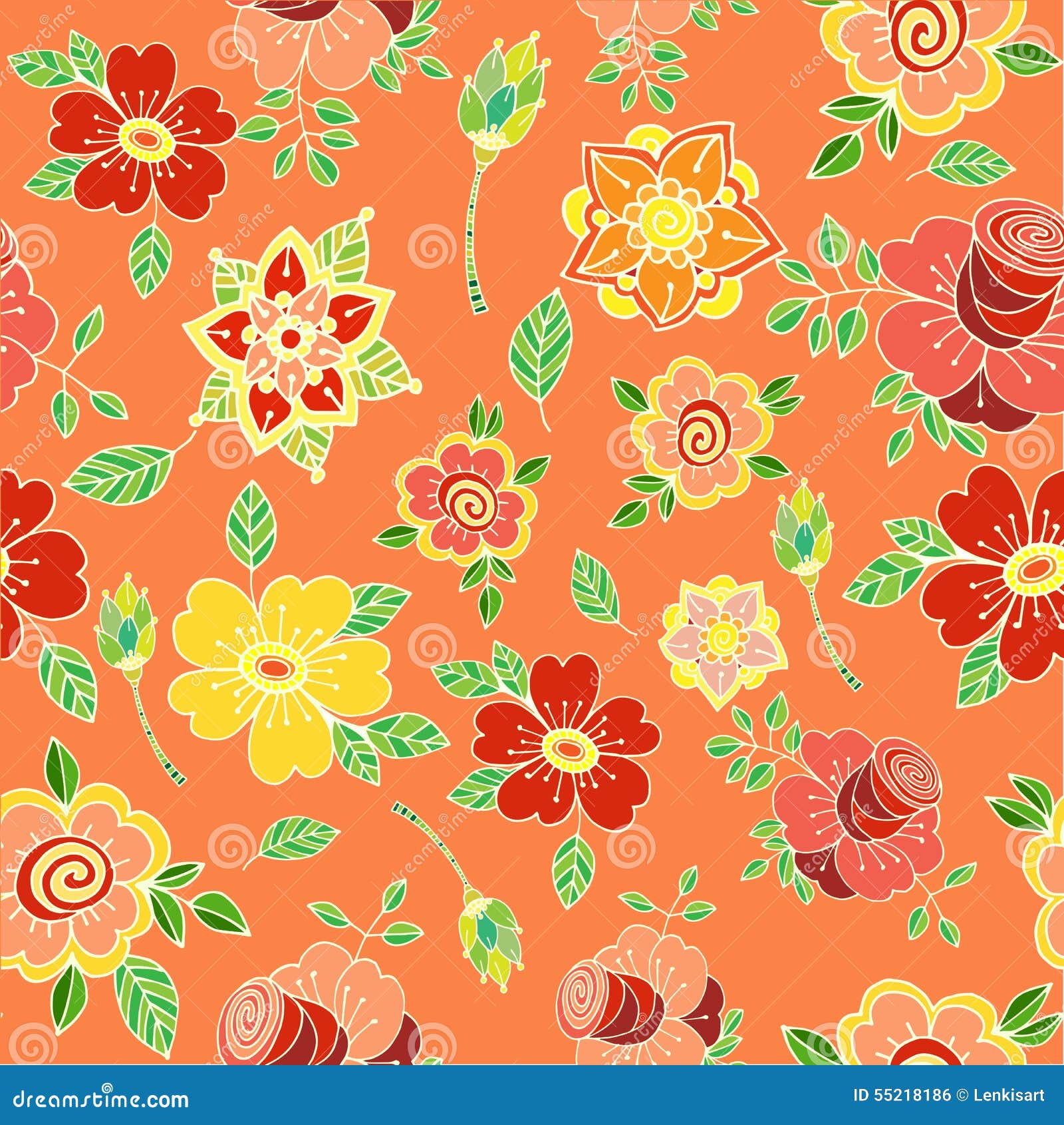 Beautiful Floral Decorative Vector Text Frame with Flowers Stock Vector ...