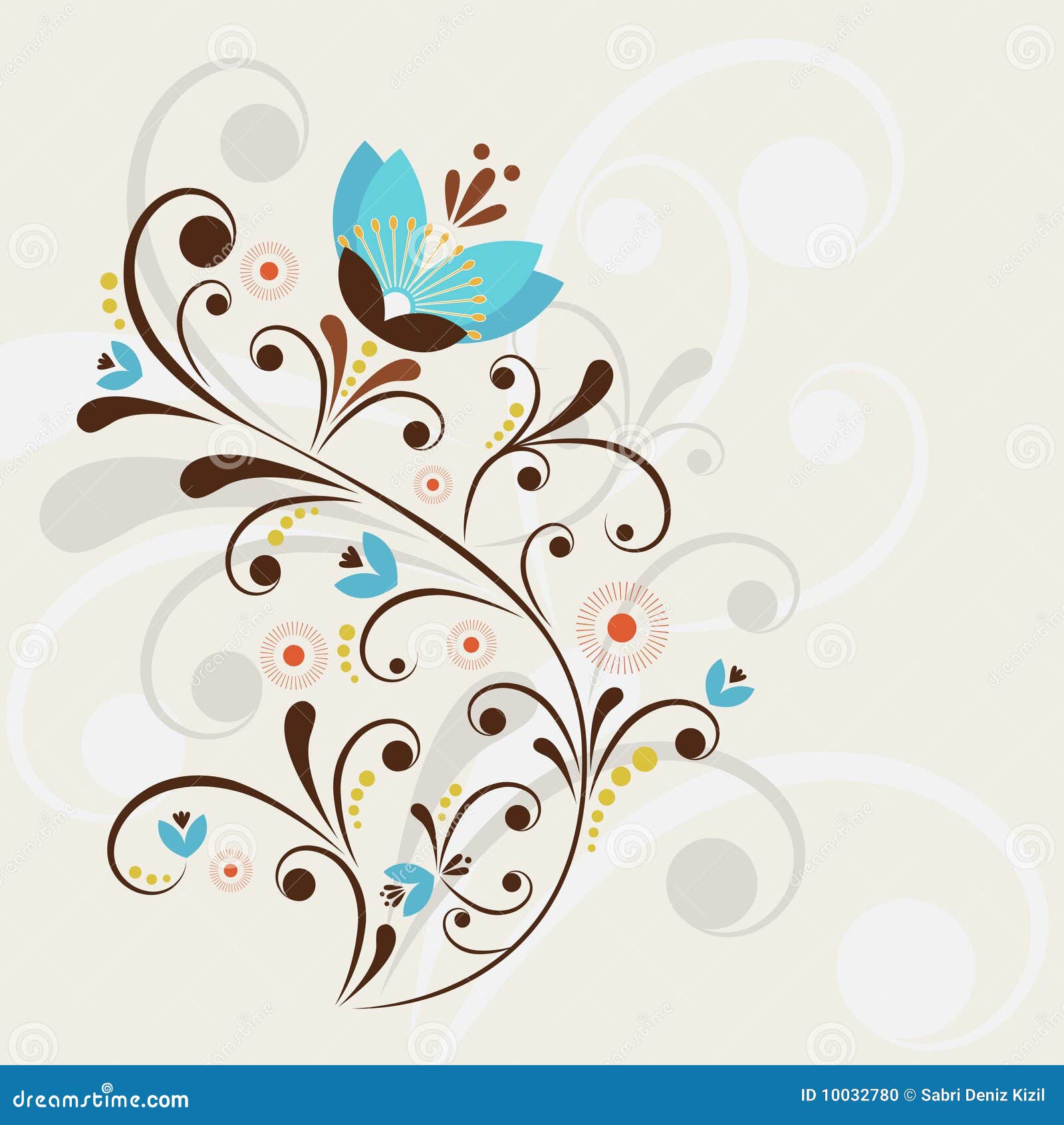 Beautiful floral design stock vector. Illustration of floral - 10032780
