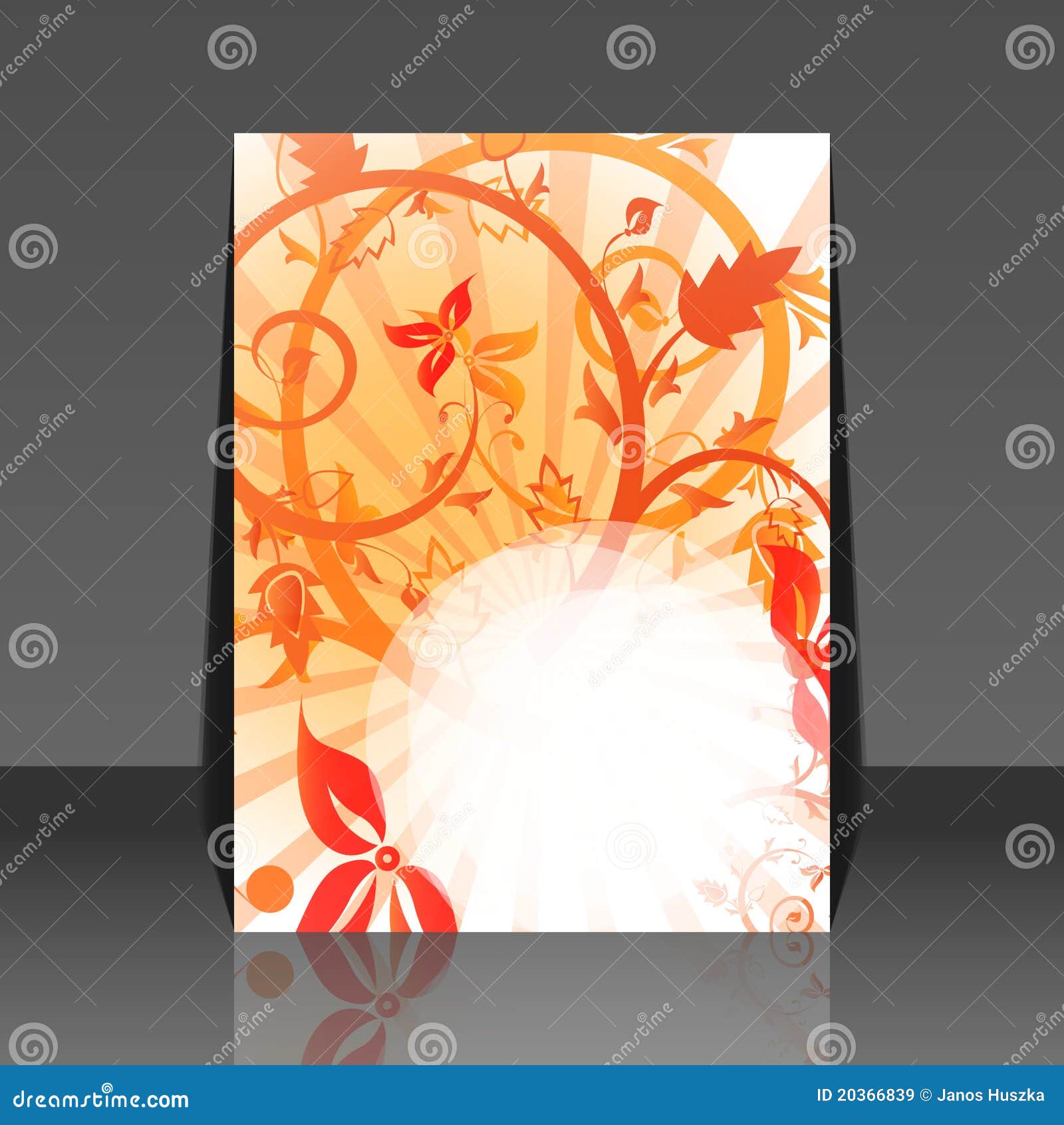 Beautiful Floral Flower - Flyer Design Stock Vector - Illustration of ...