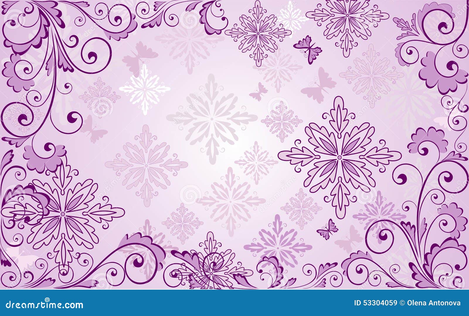 Beautiful Floral Lilac Background Stock Vector - Illustration of ...