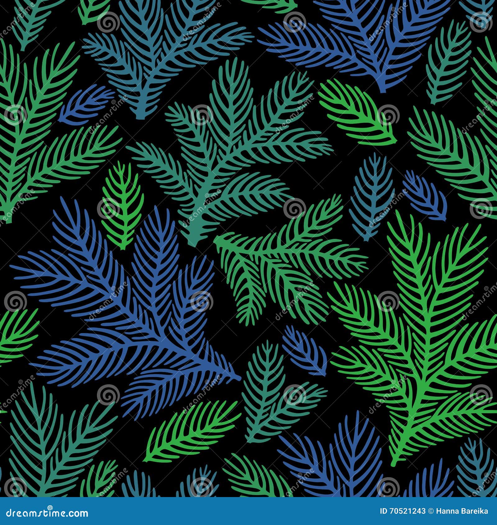 Beautiful Floral Ornament, Vector Seamless Pattern. Stock Vector ...