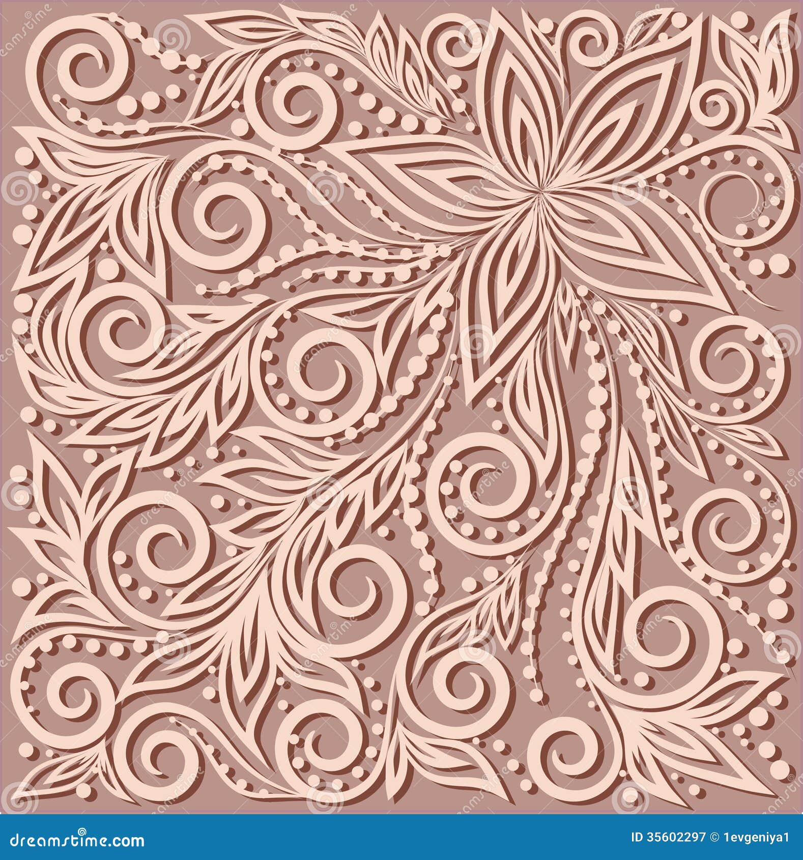 Beautiful Floral Pattern, Design Element in the O Stock Vector ...