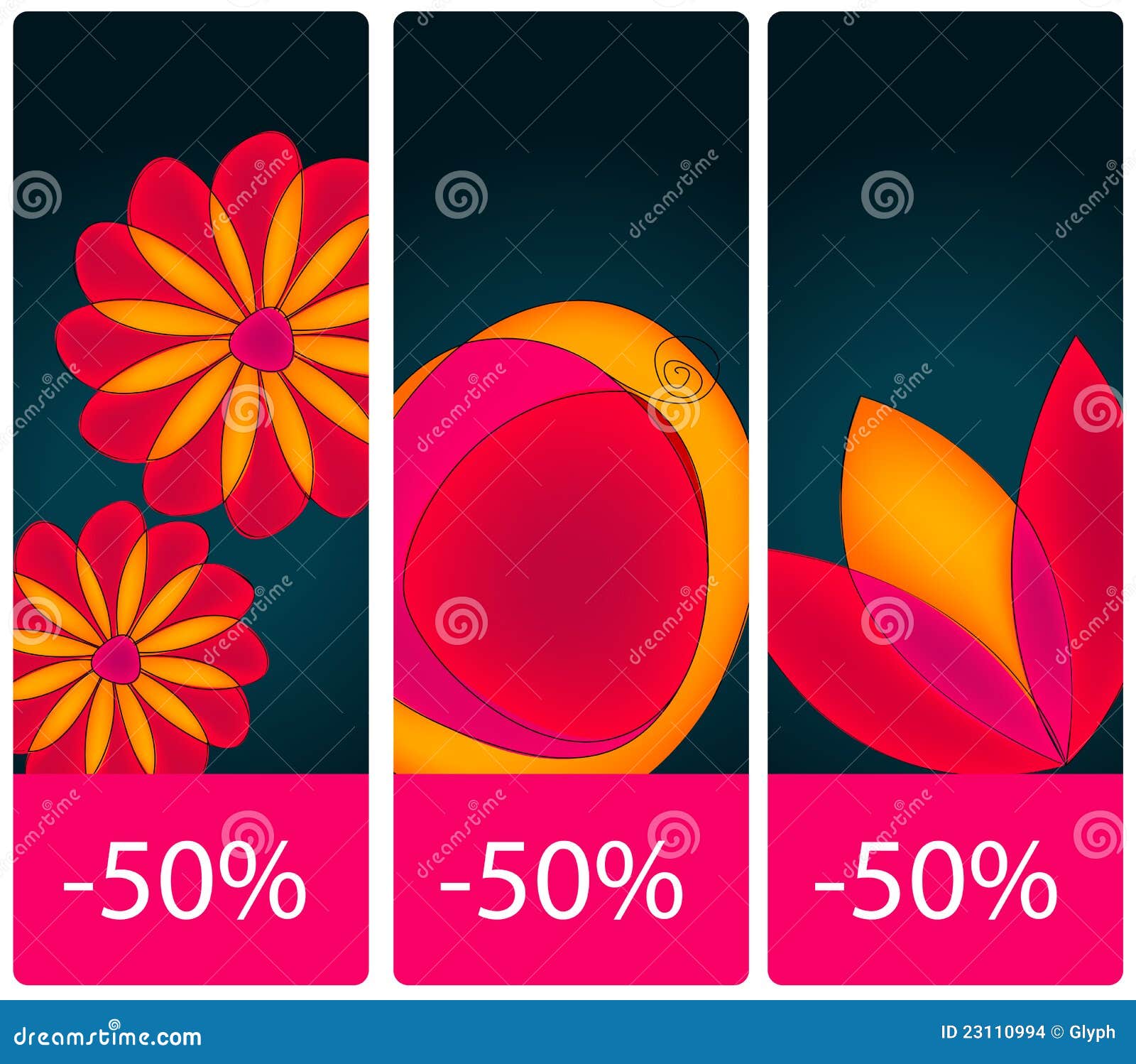 Beautiful Floral Price Tag Set Stock Vector - Illustration of happiness ...