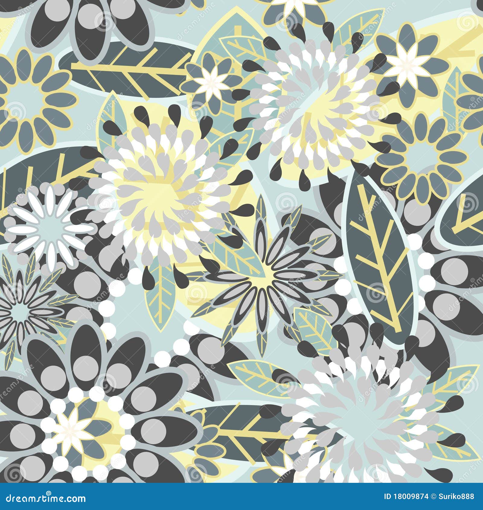 Beautiful floral texture stock vector. Illustration of canvas - 18009874