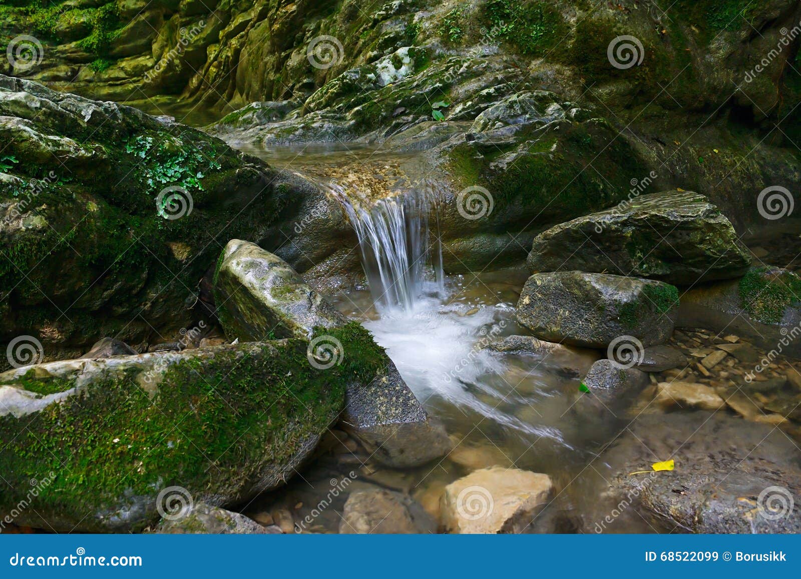 Beautiful Flow Of Water Or Stream Taken With Minimum Shutter Speeds In ...