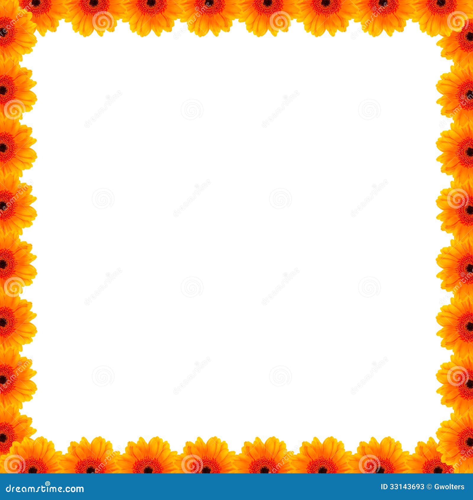 Beautiful flower border stock illustration. Illustration of bouquet ...