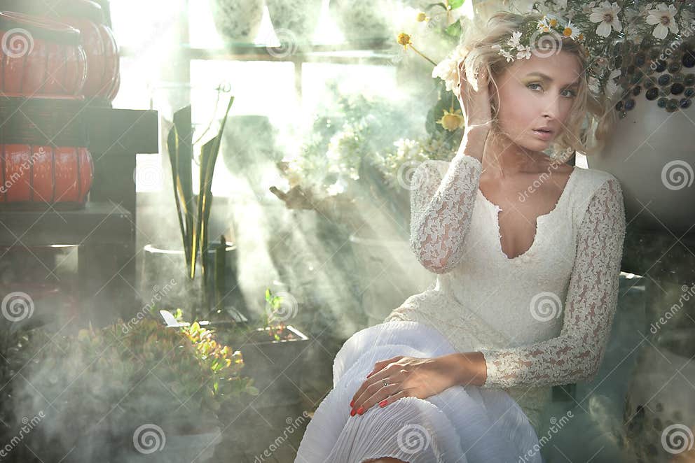 Beautiful flower nymph stock photo. Image of green, cute - 14836444