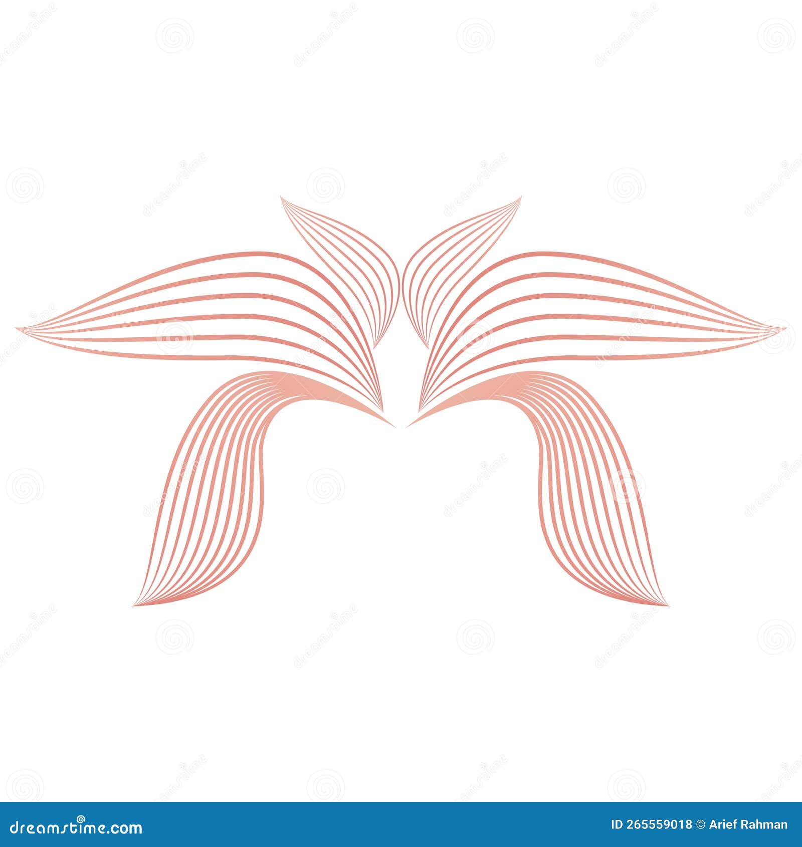 Beautiful Flower Petals, Flower Line Design Stock Vector - Illustration ...