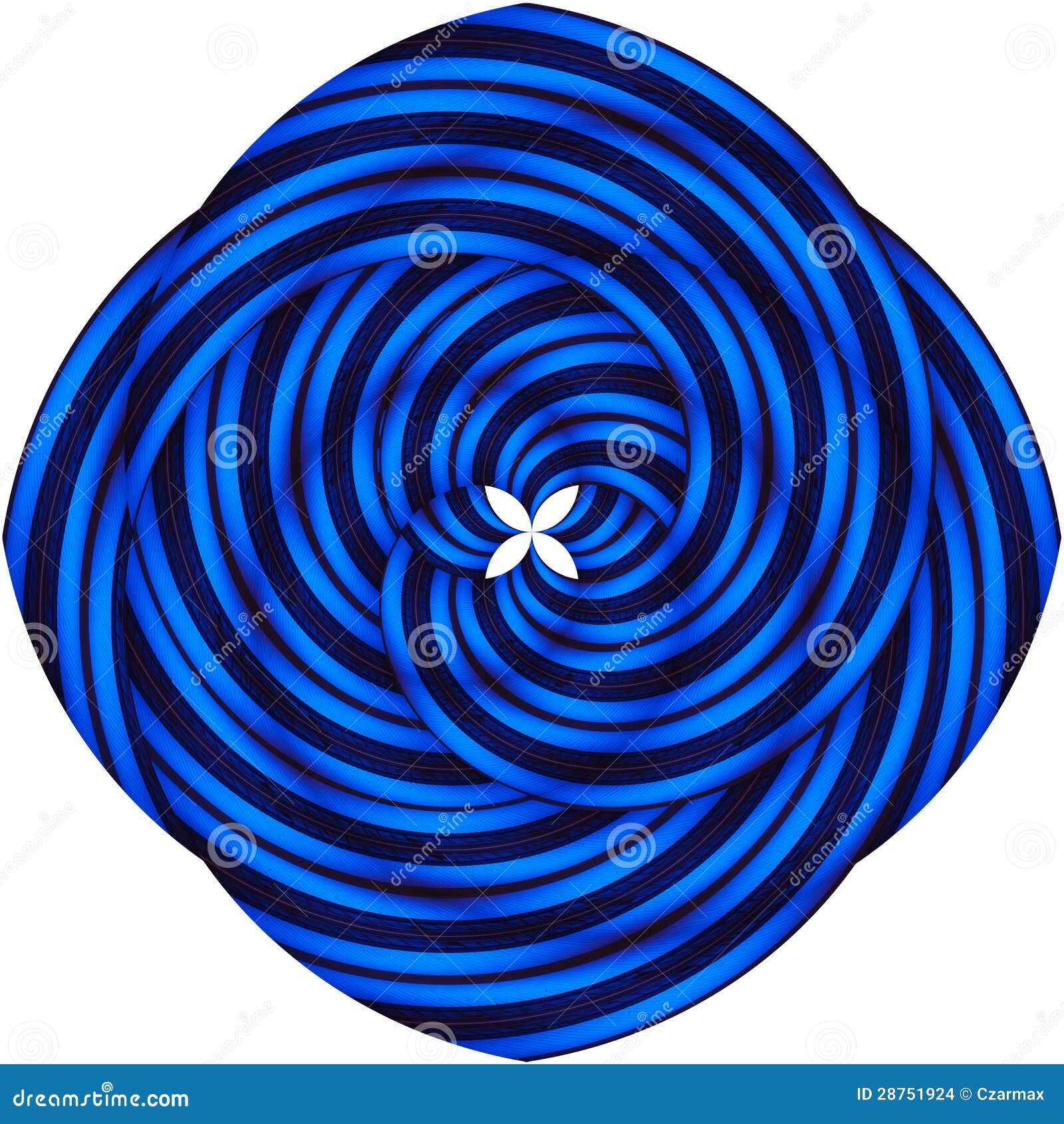 Beautiful Flower in the Shape of a Rosette Stock Illustration ...