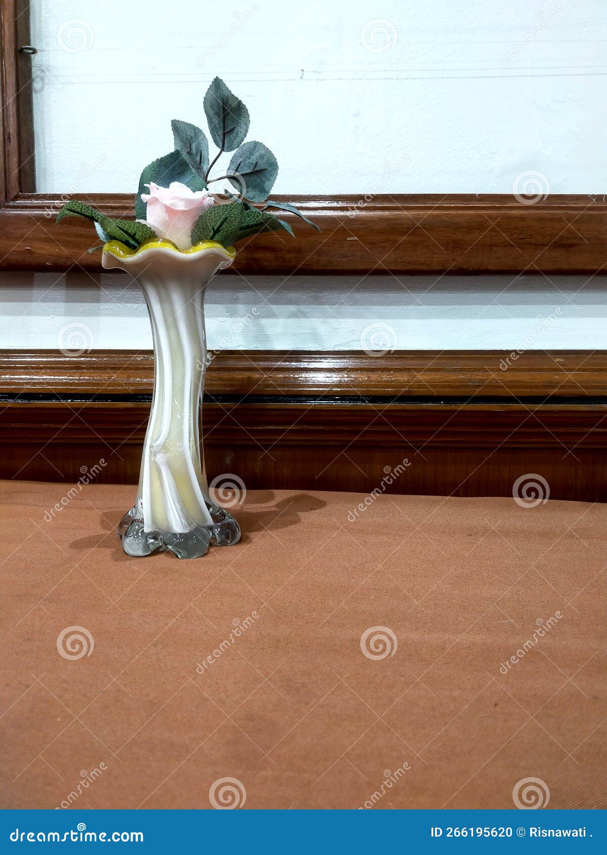 Beautiful Flower in a Unique Pot on the Table Stock Photo - Image of ...