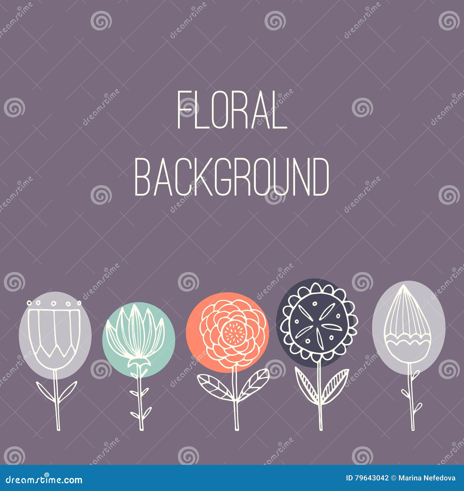 Beautiful flowers stock vector. Illustration of feminine - 79643042