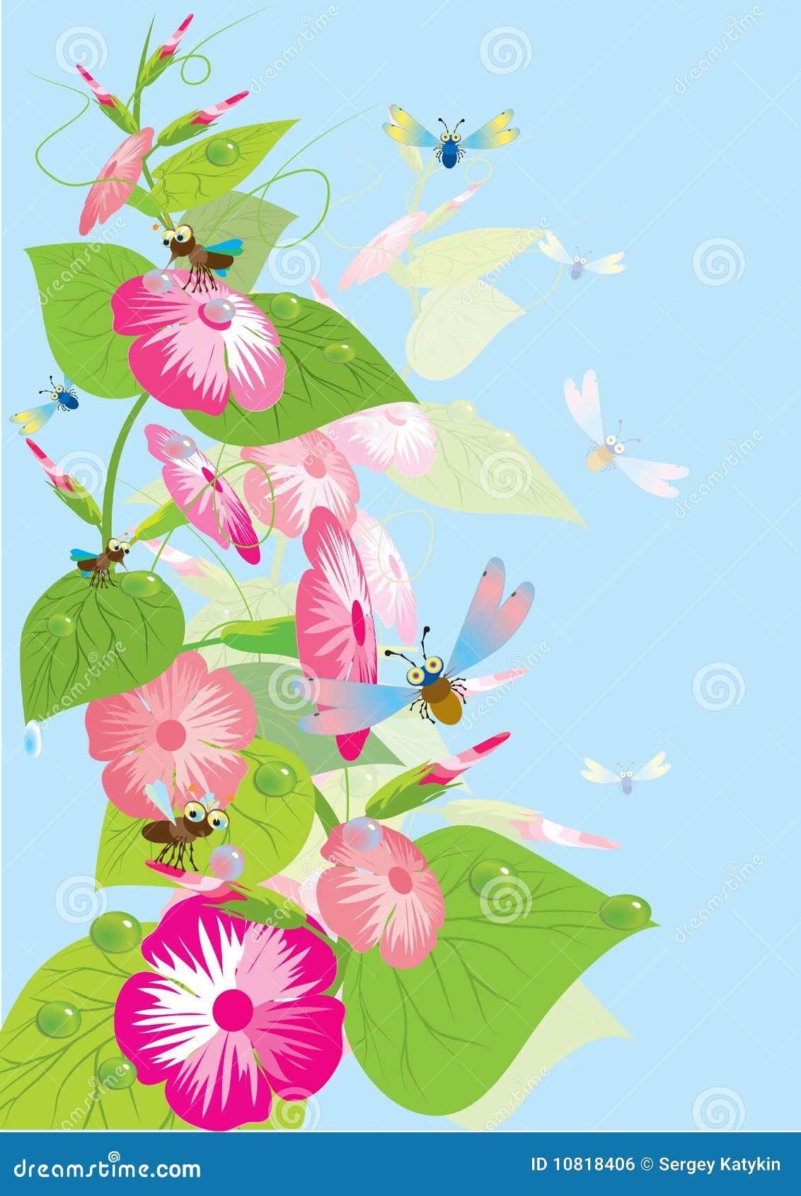 Beautiful flowers. Vector. stock vector. Illustration of artistic ...