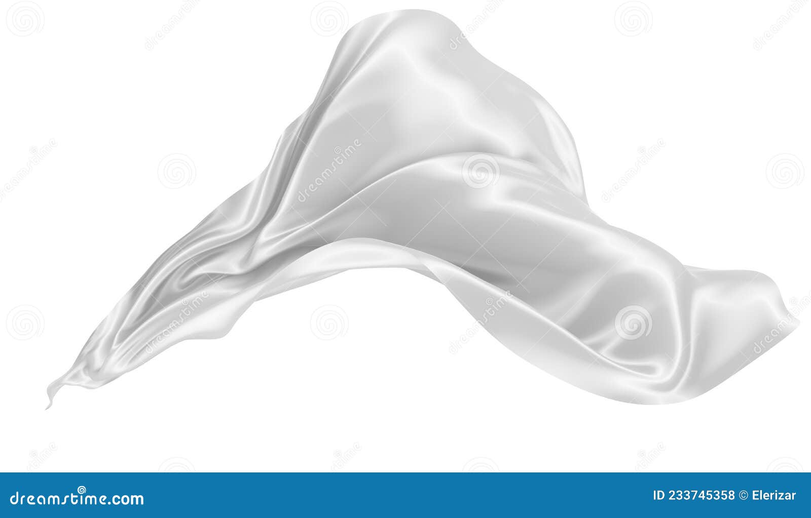 Flowing White Fabric