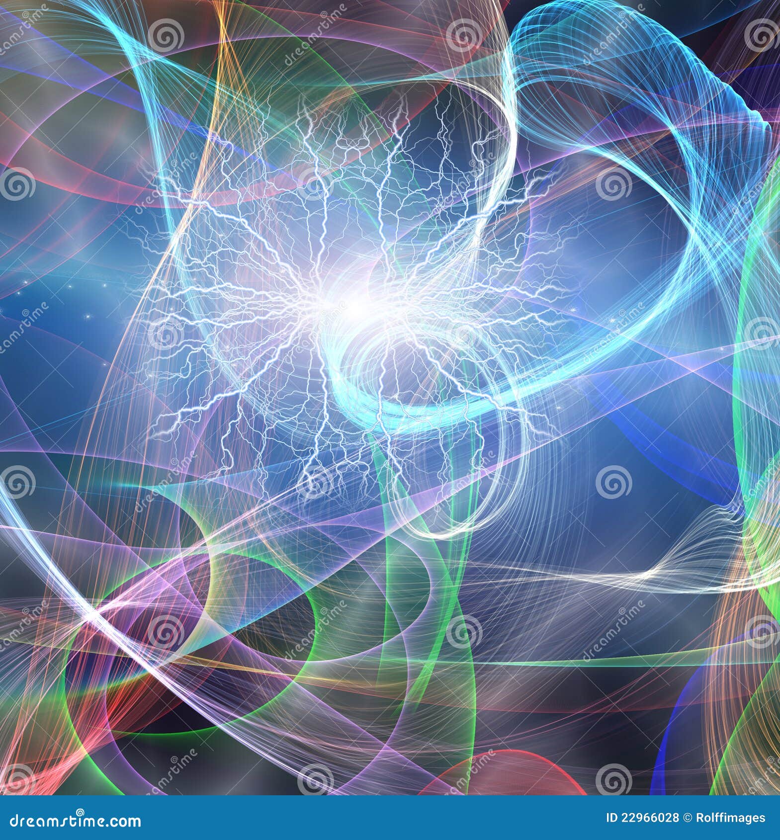 Beautiful Flowing Light Abstract Stock Illustration - Illustration of ...