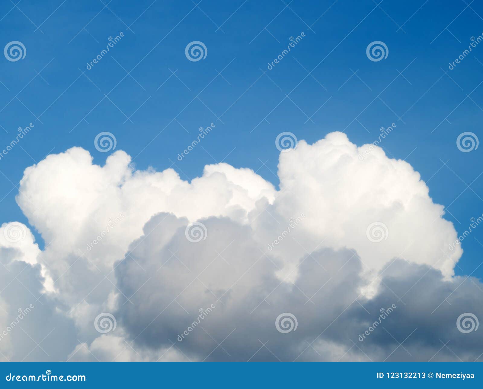 Beautiful fluffy clouds stock image. Image of climate - 123132213