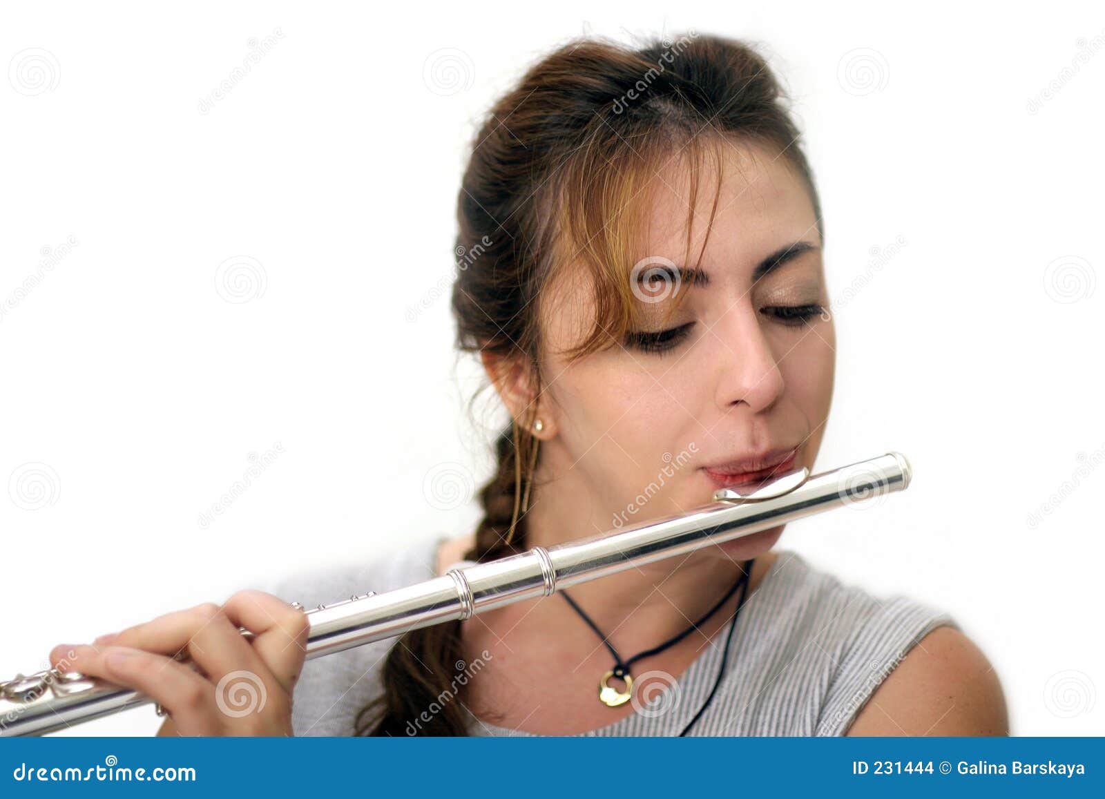 Beautiful Flutist (horizontal) Stock Photo - Image of instruments, play ...
