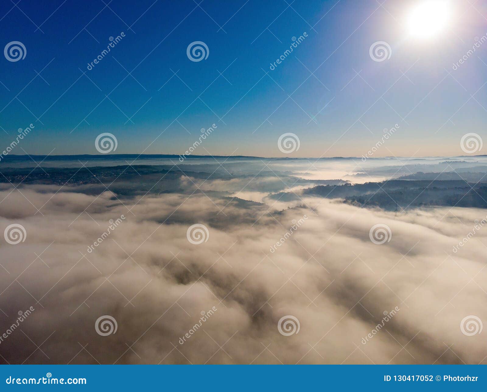 Upper the Clouds with the Morning Stock Photo - Image of flight, church ...
