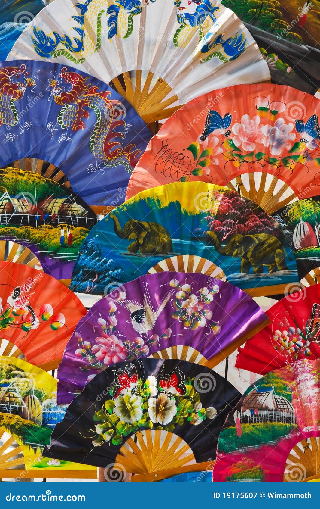 Display Colorful Thai Fans Photos - Free & Royalty-Free Stock Photos ...
