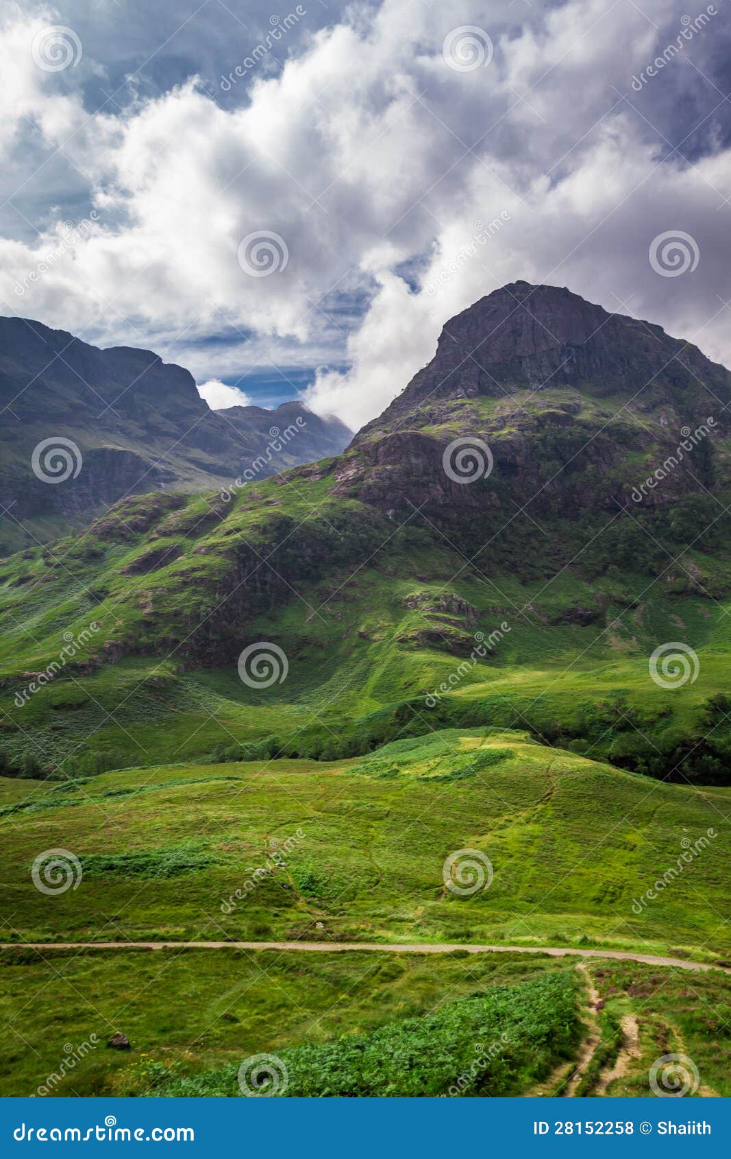 Beautiful Footpath in Scotland Stock Photo - Image of green, overcast ...
