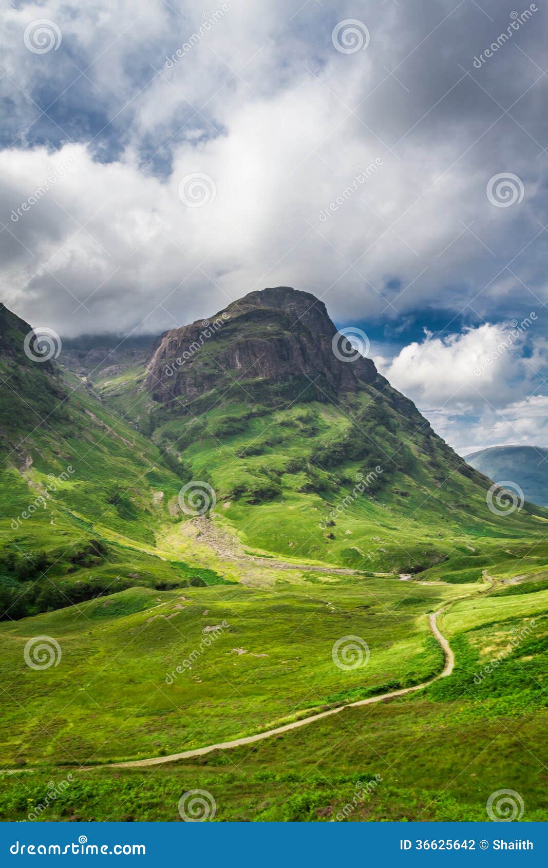Beautiful Footpath in the Scotland Highlands Stock Photo - Image of ...