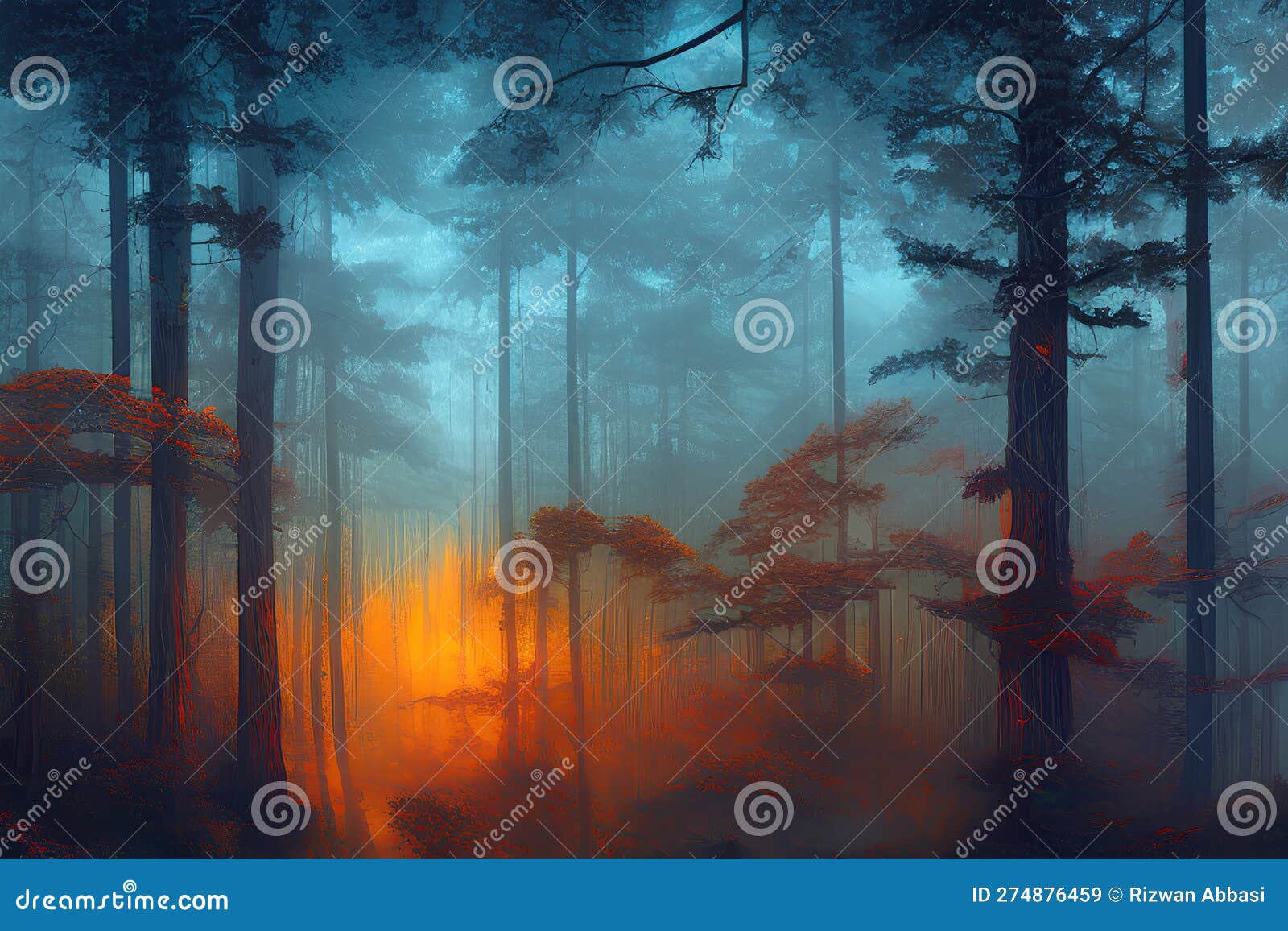 Rich Forest Background Created With, Fullness Of Green Plants, Fresh ...