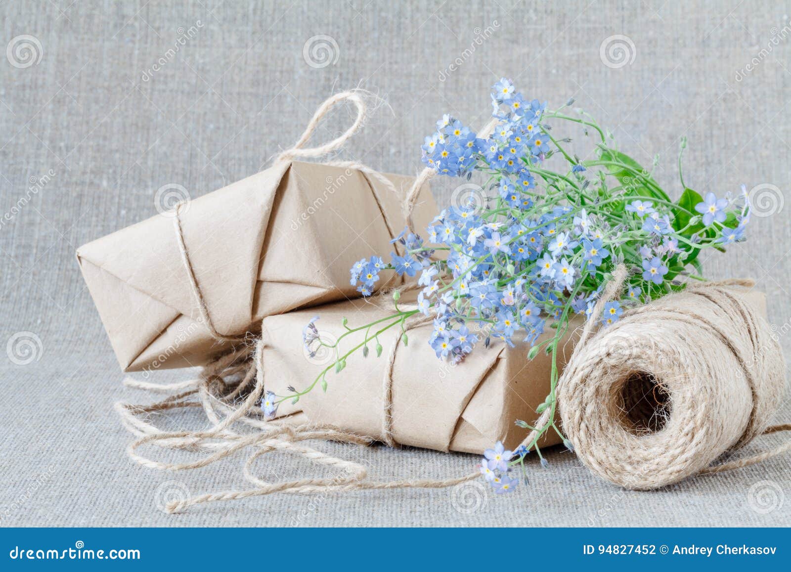Beautiful Forget Me Not Flower Arrangements Stock Photo - Image of ...