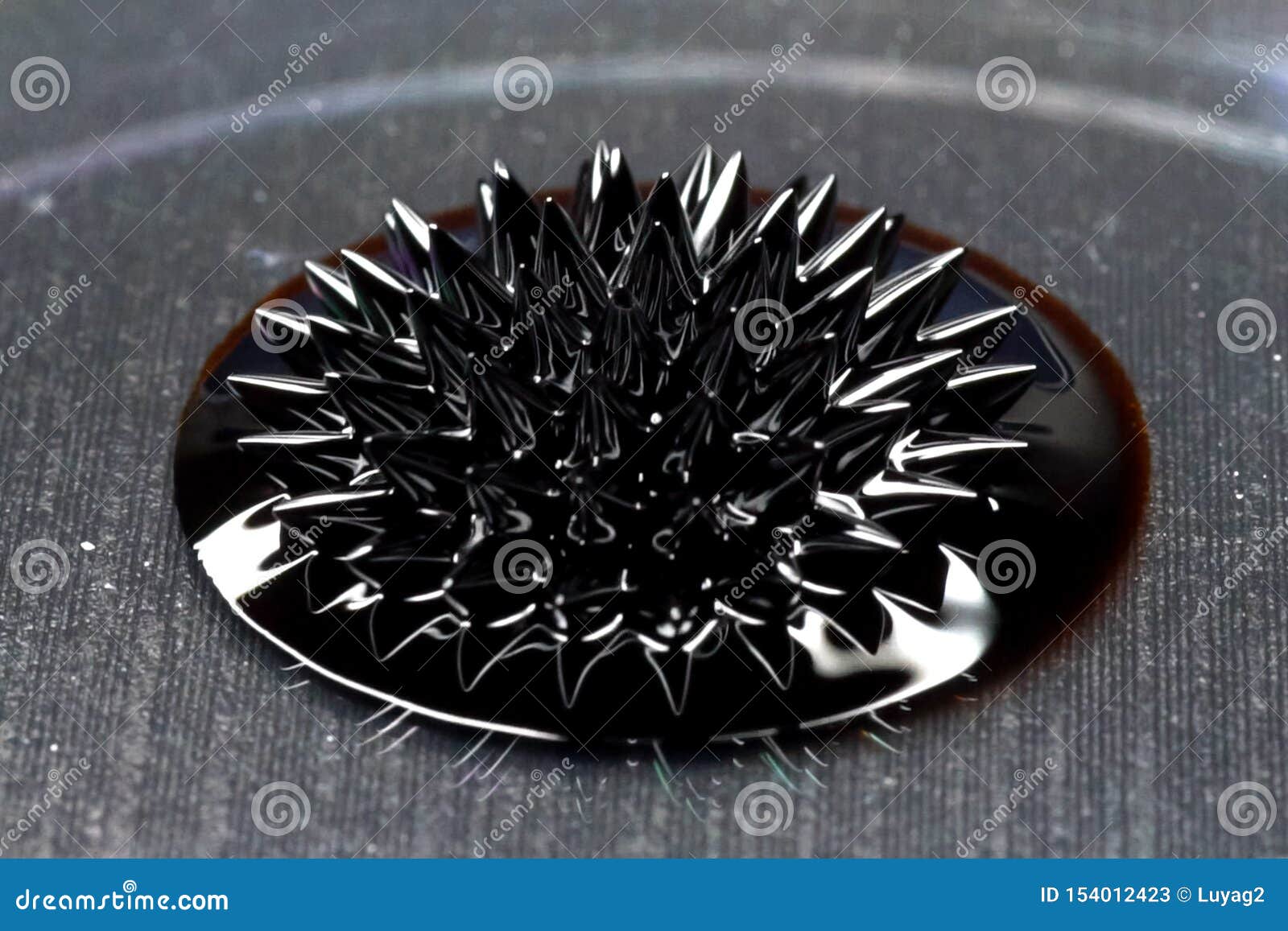 Beautiful Forms of Ferromagnetic Fluid. Iron Dissolved in a Liqu Stock ...