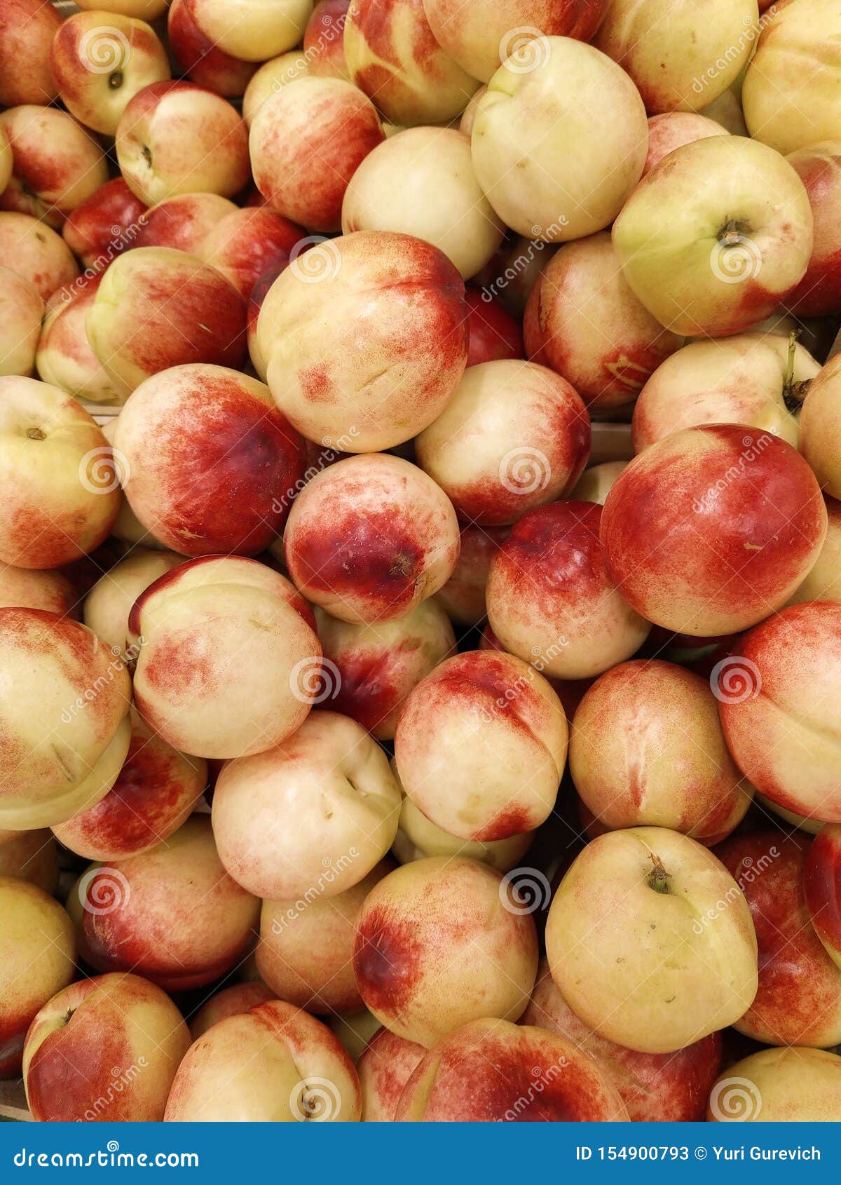 A Beautiful Fragrant Ripe Nectarine, the View from the Top Stock Image ...