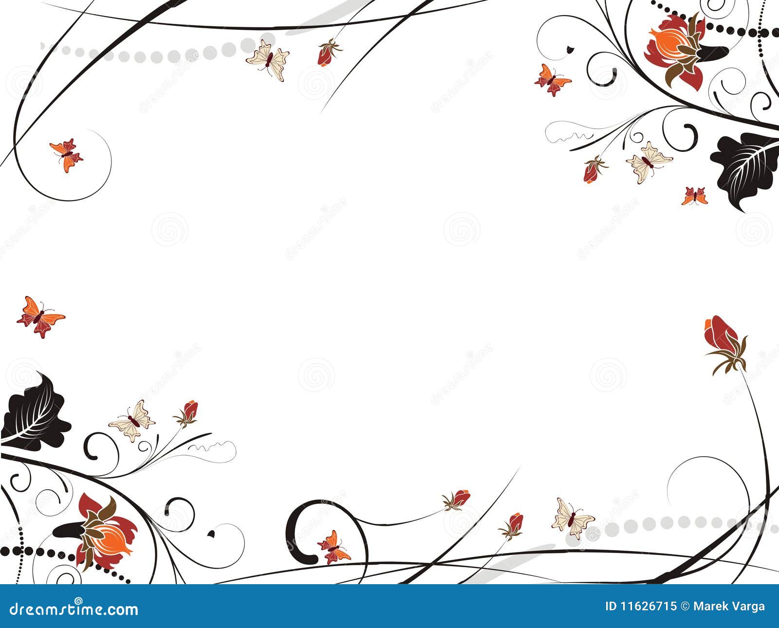 Beautiful frame of floral stock vector. Illustration of floral - 11626715