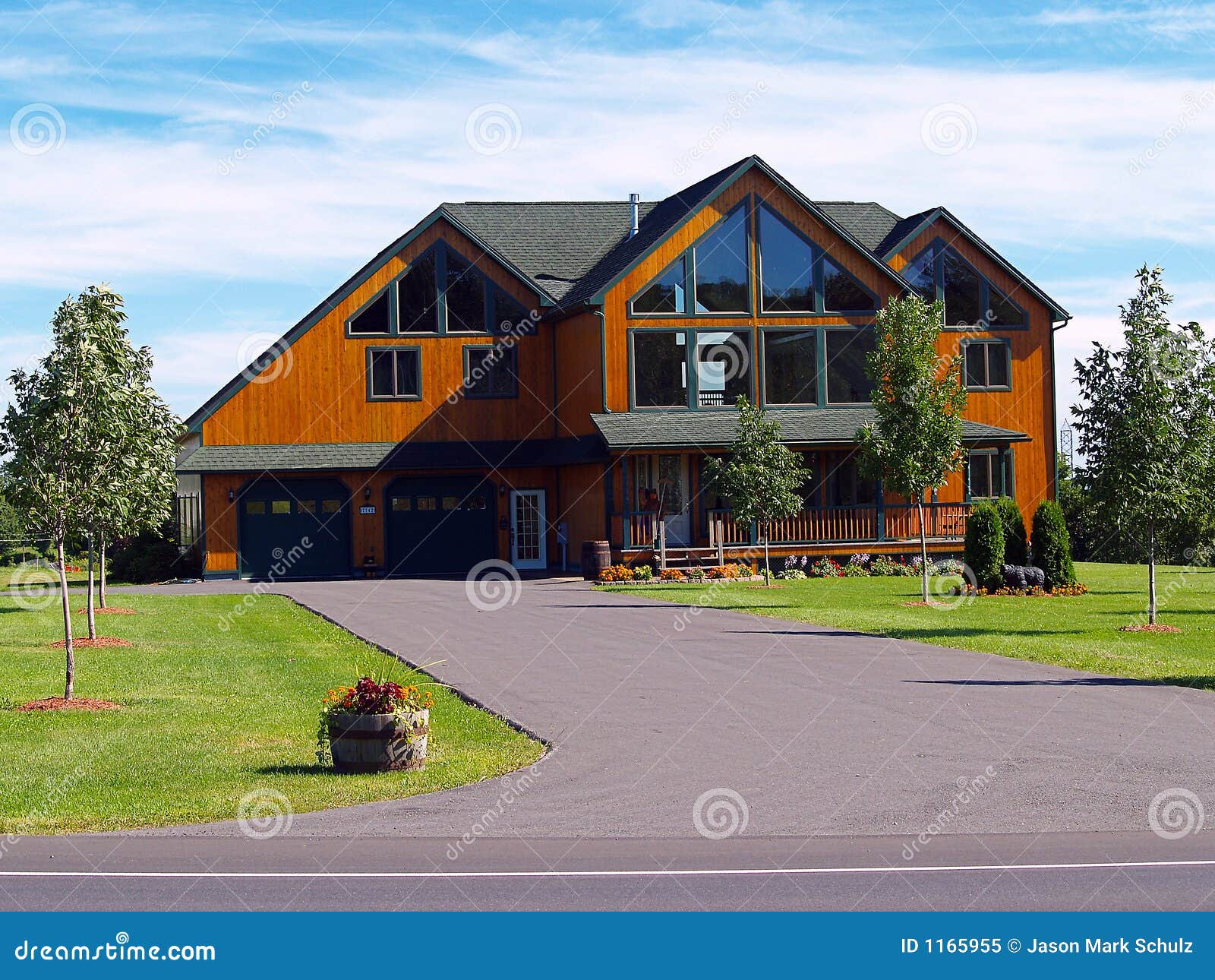 Beautiful a Frame House stock image. Image of blue, wood - 1165955