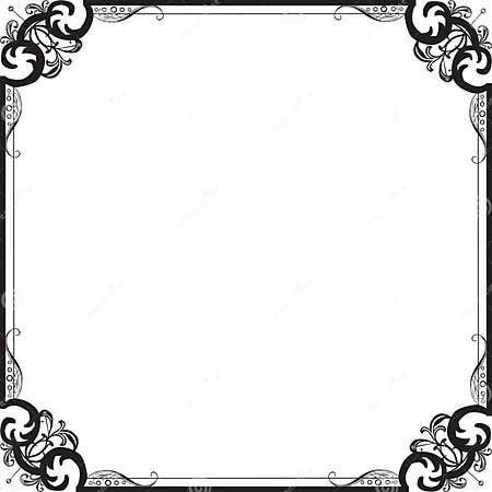 Beautiful Frame with a Pattern Stock Vector - Illustration of filigree ...