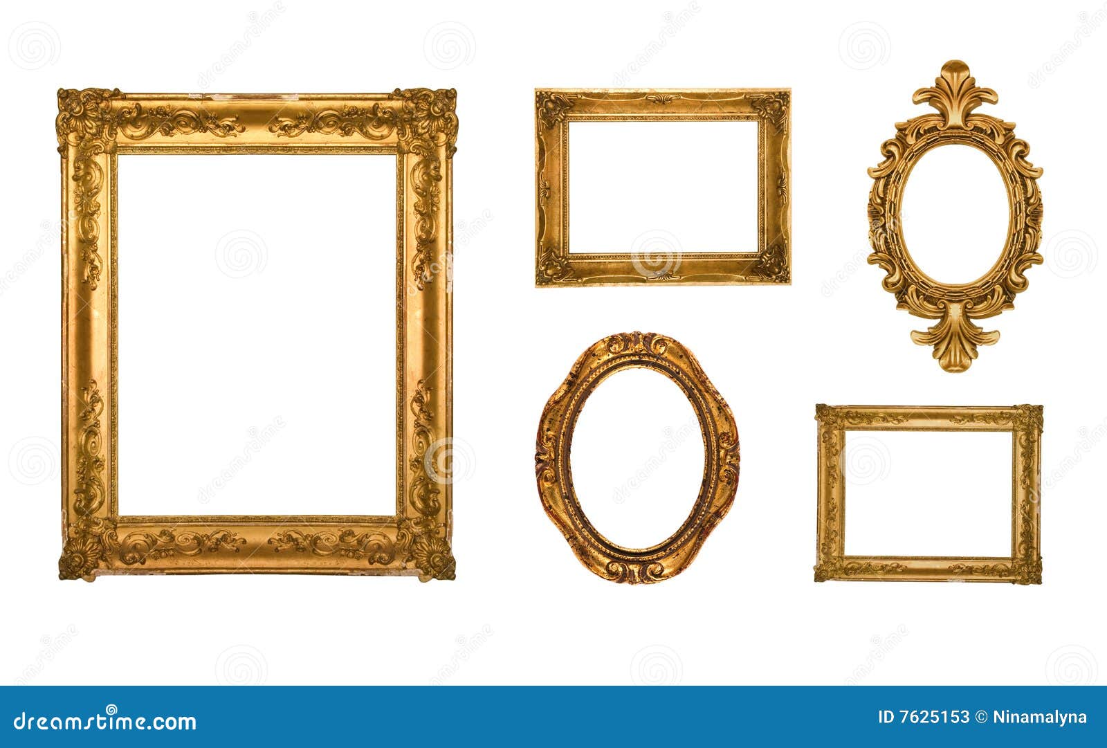 Beautiful frame set stock image. Image of gallery, ellipse - 7625153