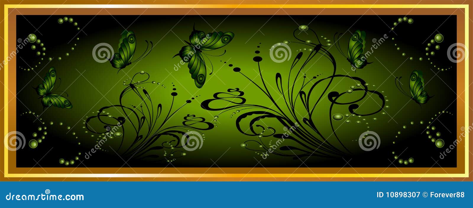 Beautiful framework stock vector. Illustration of wallpaper - 10898307