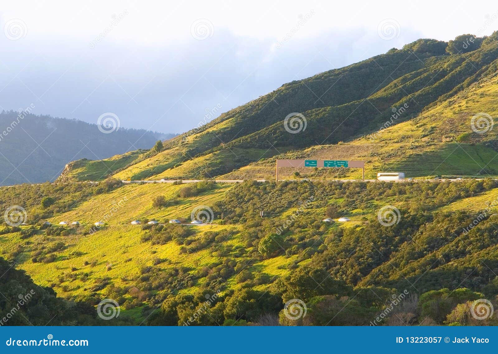 Beautiful Freeway, Highway 280 South of S. F., CA Stock Image - Image ...