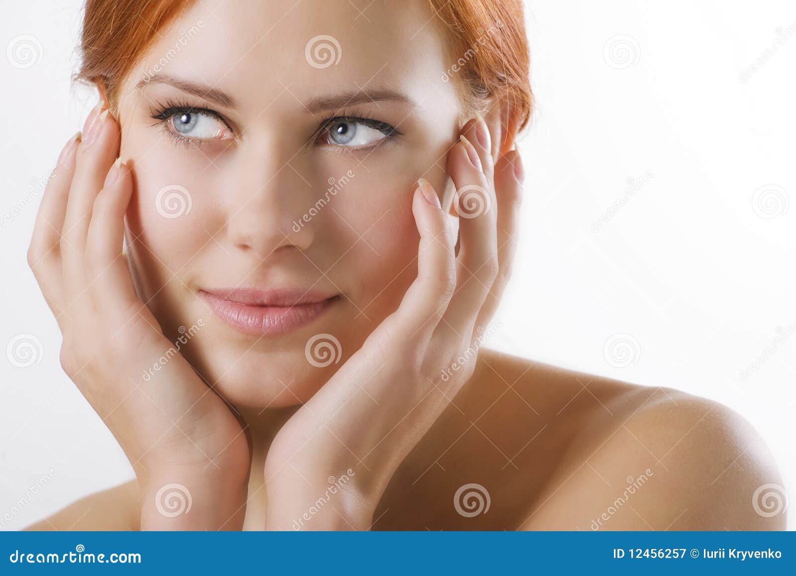 Beautiful Fresh Young Woman Stock Image - Image of hair, cute: 12456257