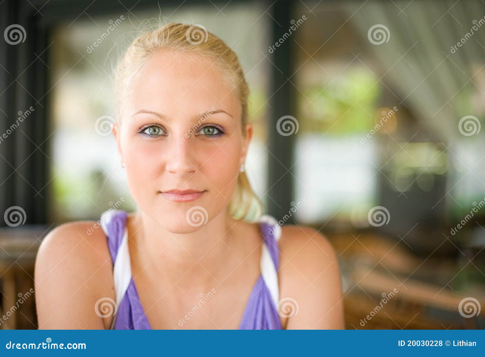 Beautiful Friendly Blond Woman. Stock Photo - Image of female, cute ...