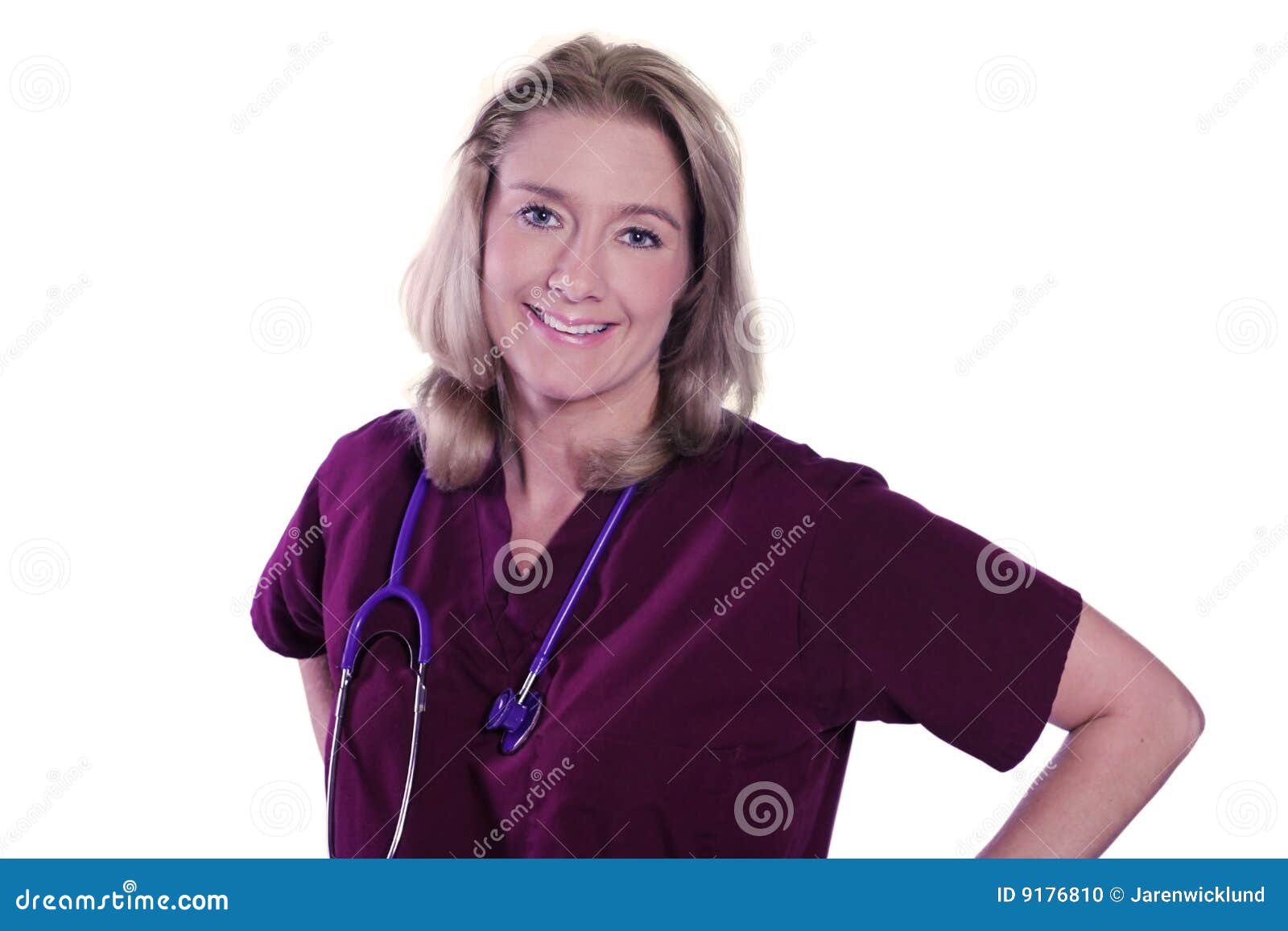 Beautiful Friendly Nurse or Doctor Stock Photo - Image of doctor ...