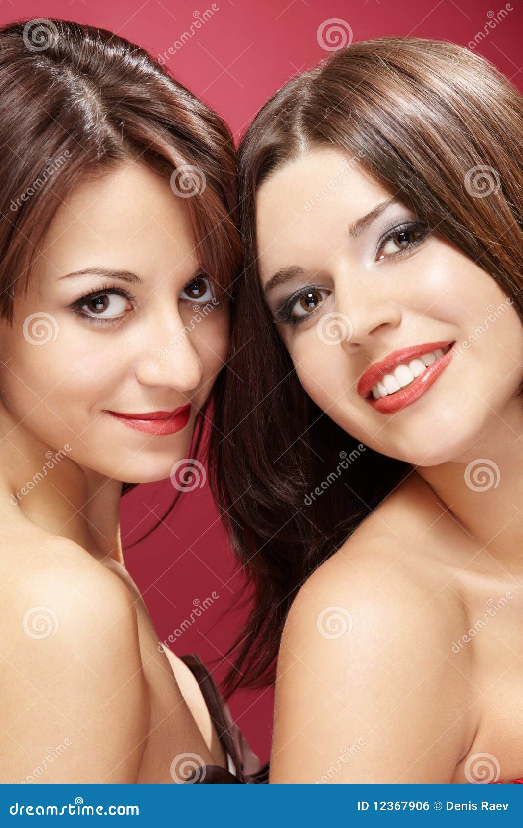 Beautiful friendship stock photo. Image of front, isolated - 12367906