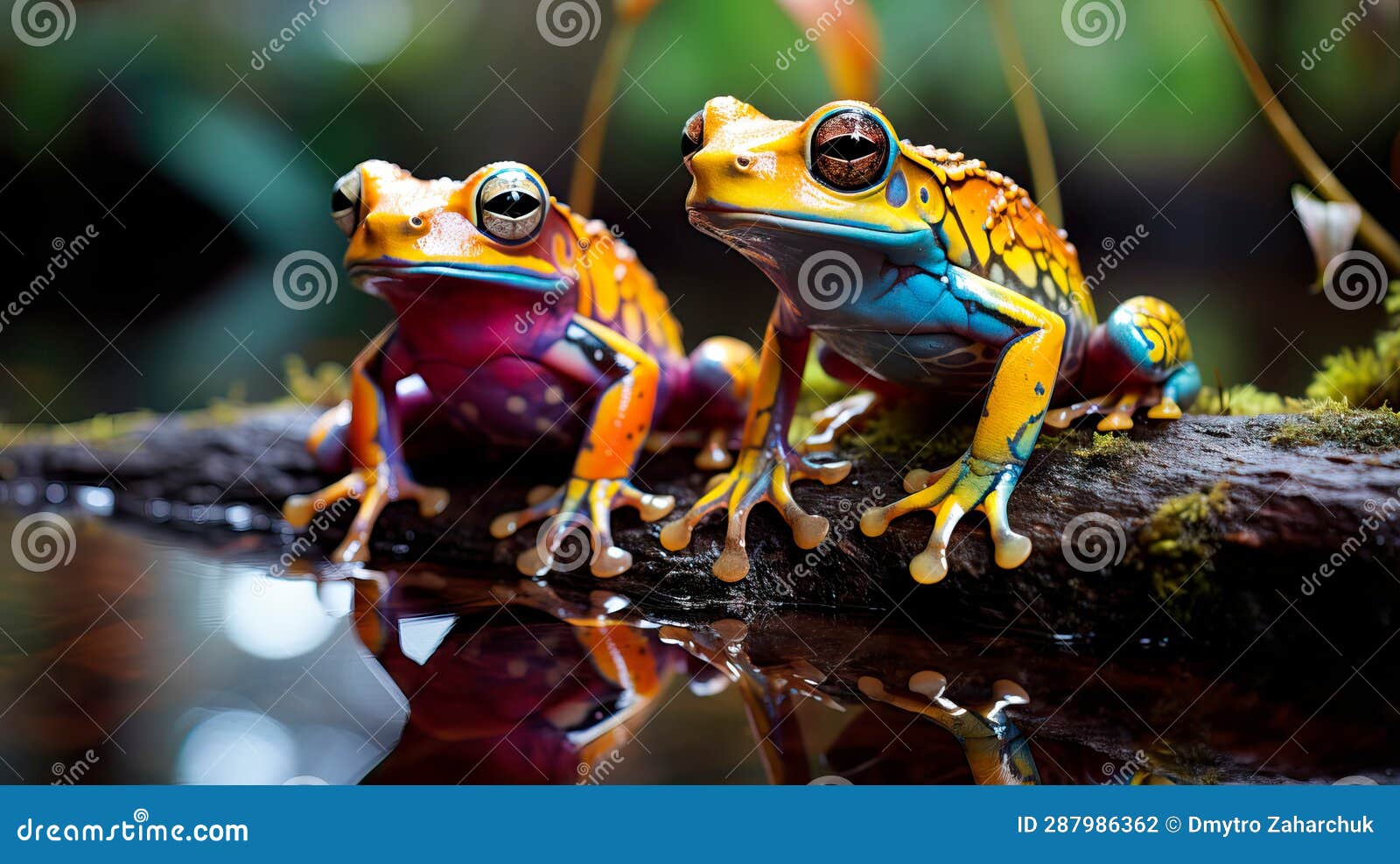 Beautiful Frogs that Live in the Amazon Rainforest. Generative AI Stock ...