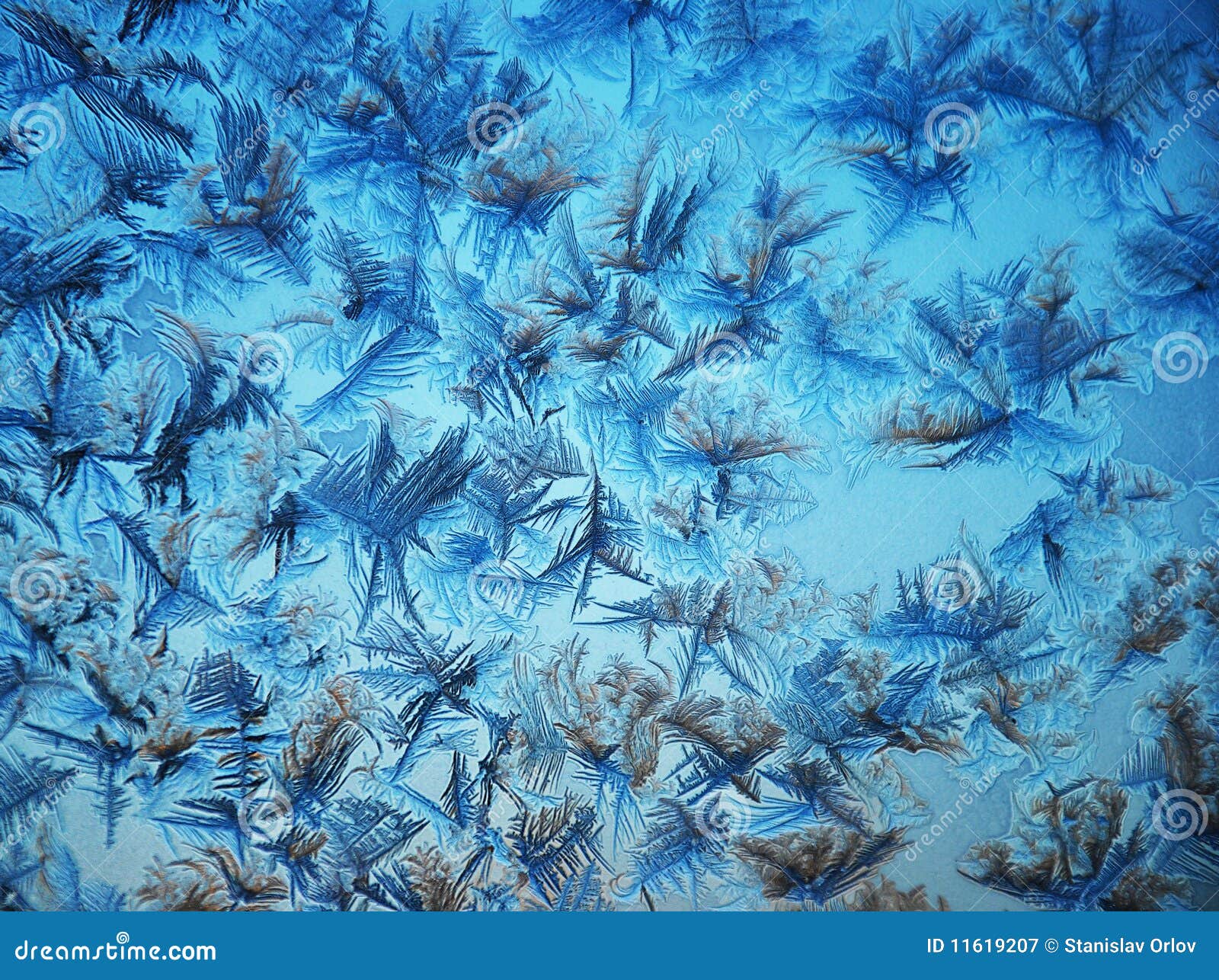 Beautiful Frosty Patterns on Glass Stock Image - Image of abstract ...