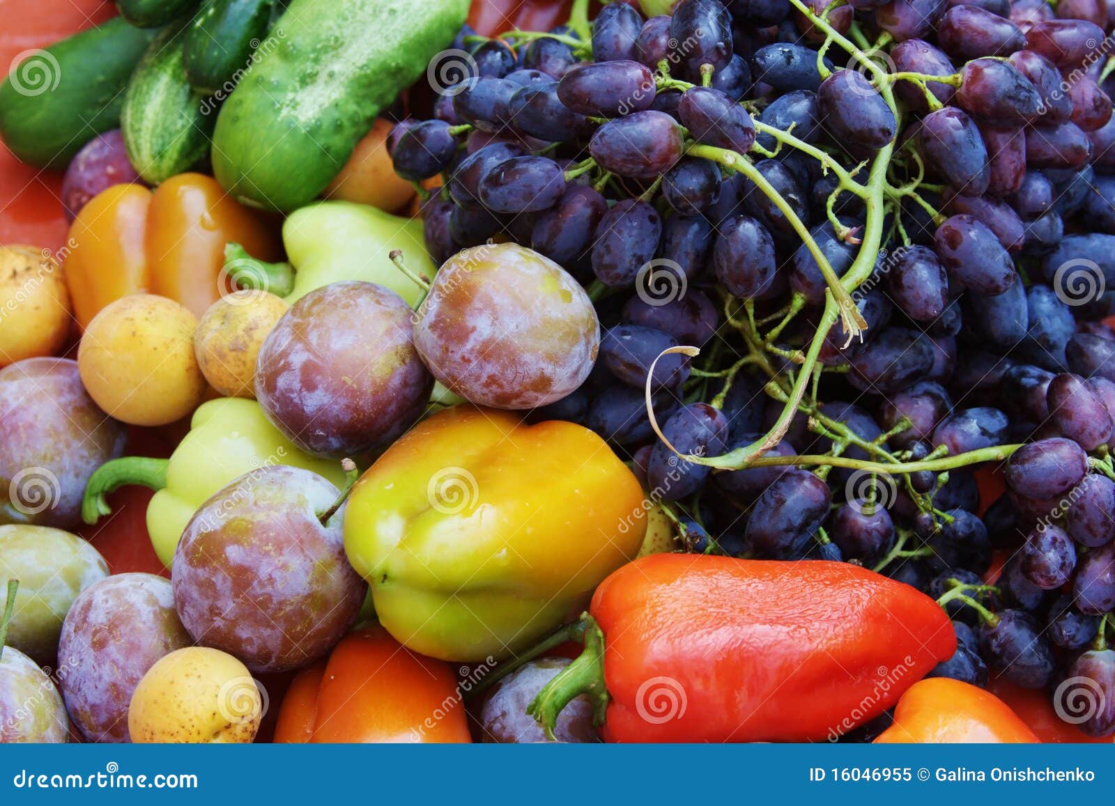 Beautiful Fruit and Vegetables Stock Image - Image of colourful ...