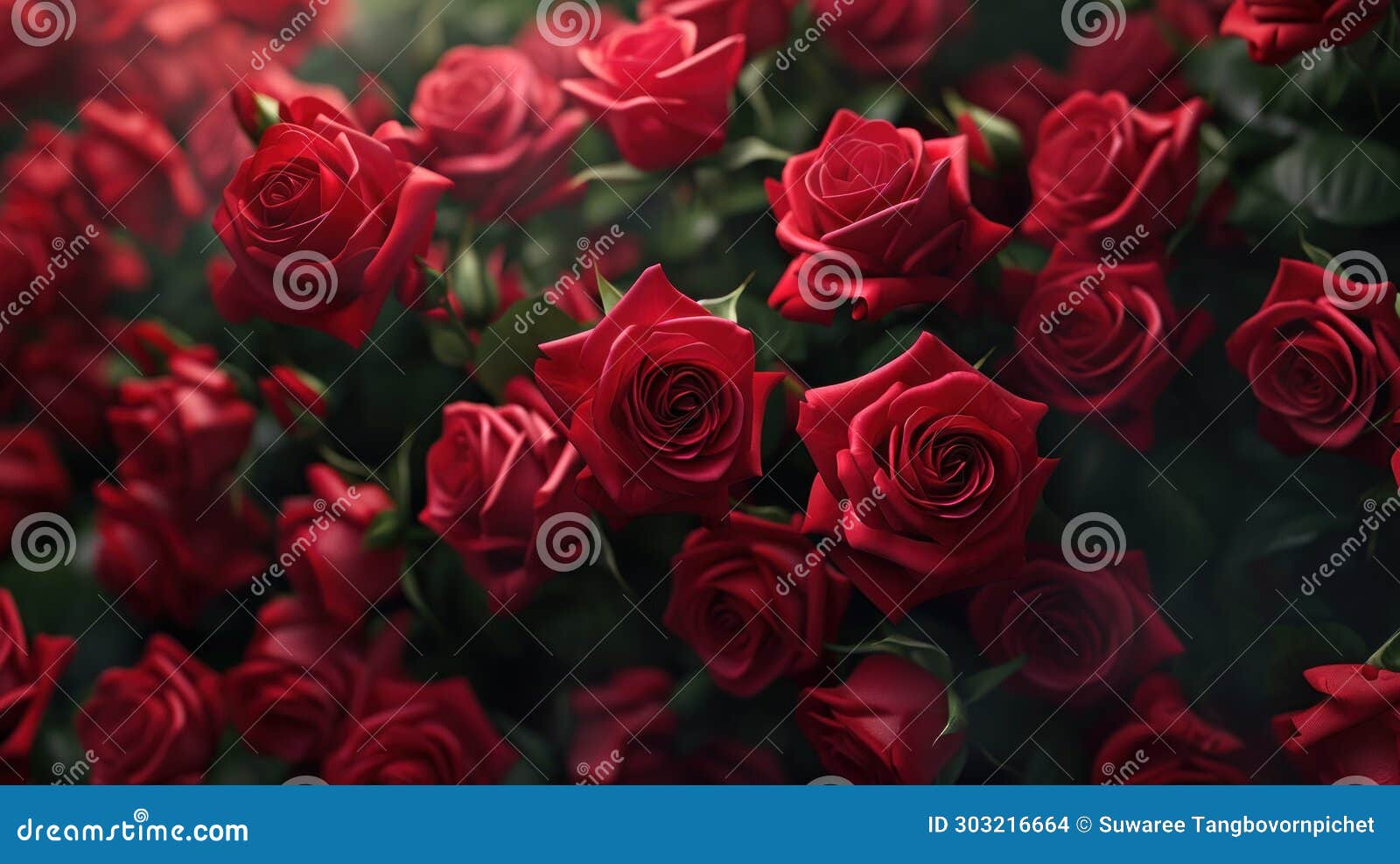 Beautiful of Full Bunch of Roses Background Stock Illustration ...