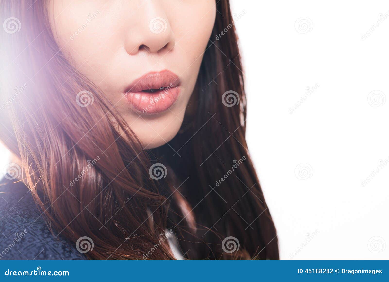 Beautiful full lips stock photo. Image of lips, closeup - 45188282