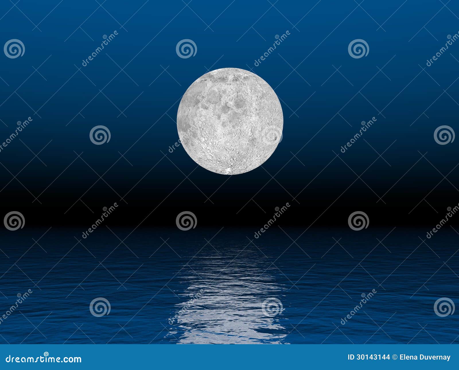 Moonlight - 3D render stock illustration. Illustration of bright - 30143144