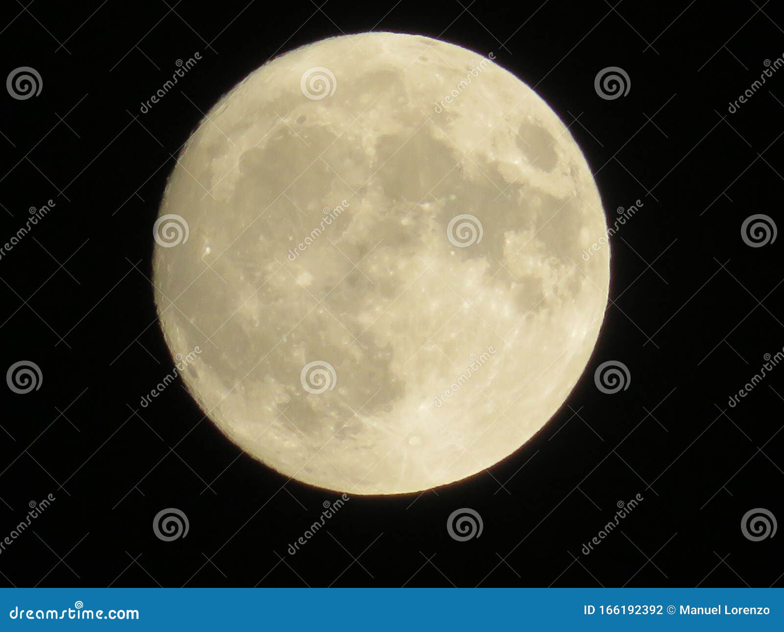 Beautiful Full Moon with a Large Special Brightness Stock Photo - Image ...