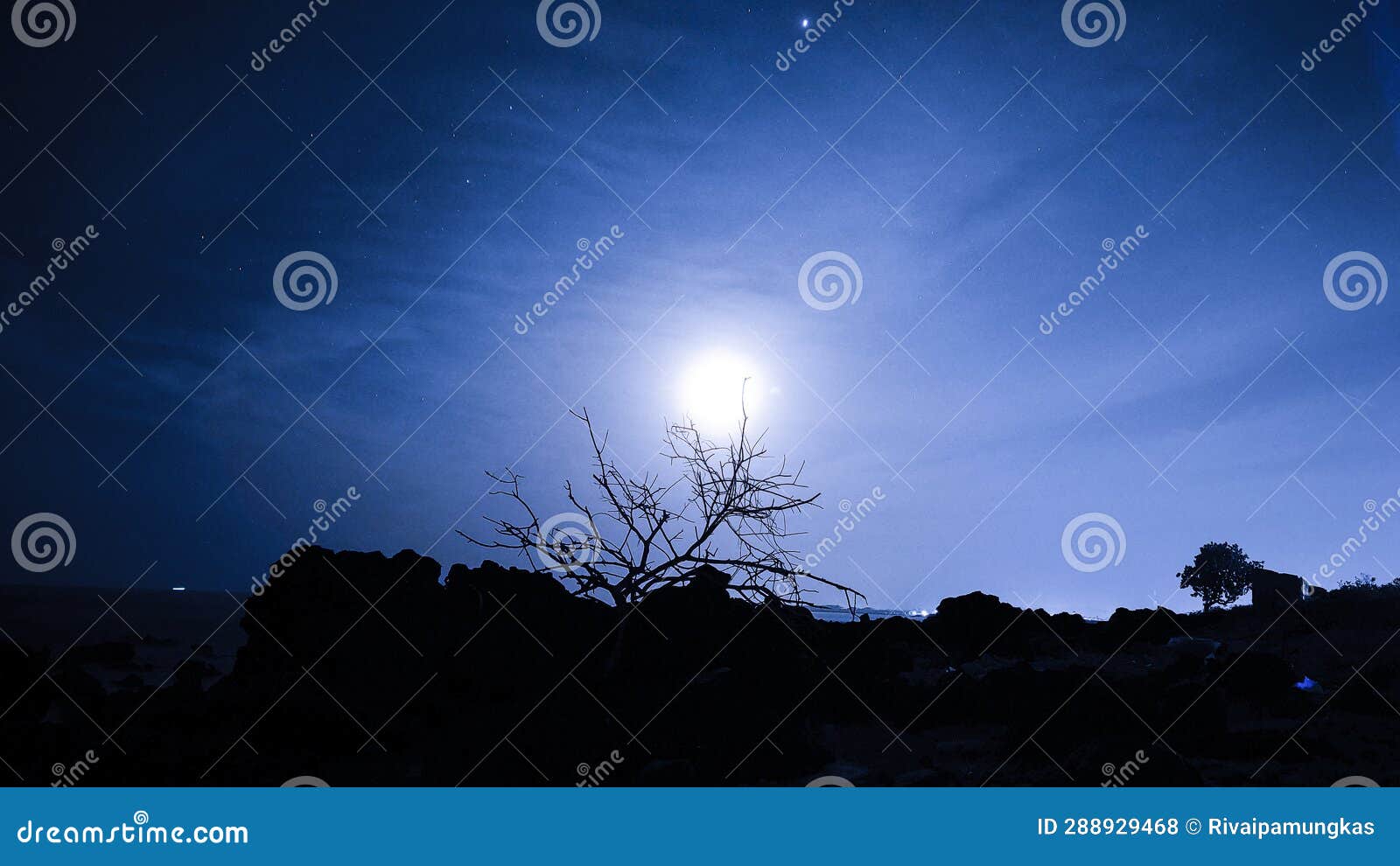 Beautiful Full Moon at Night Stock Photo - Image of night, full: 288929468