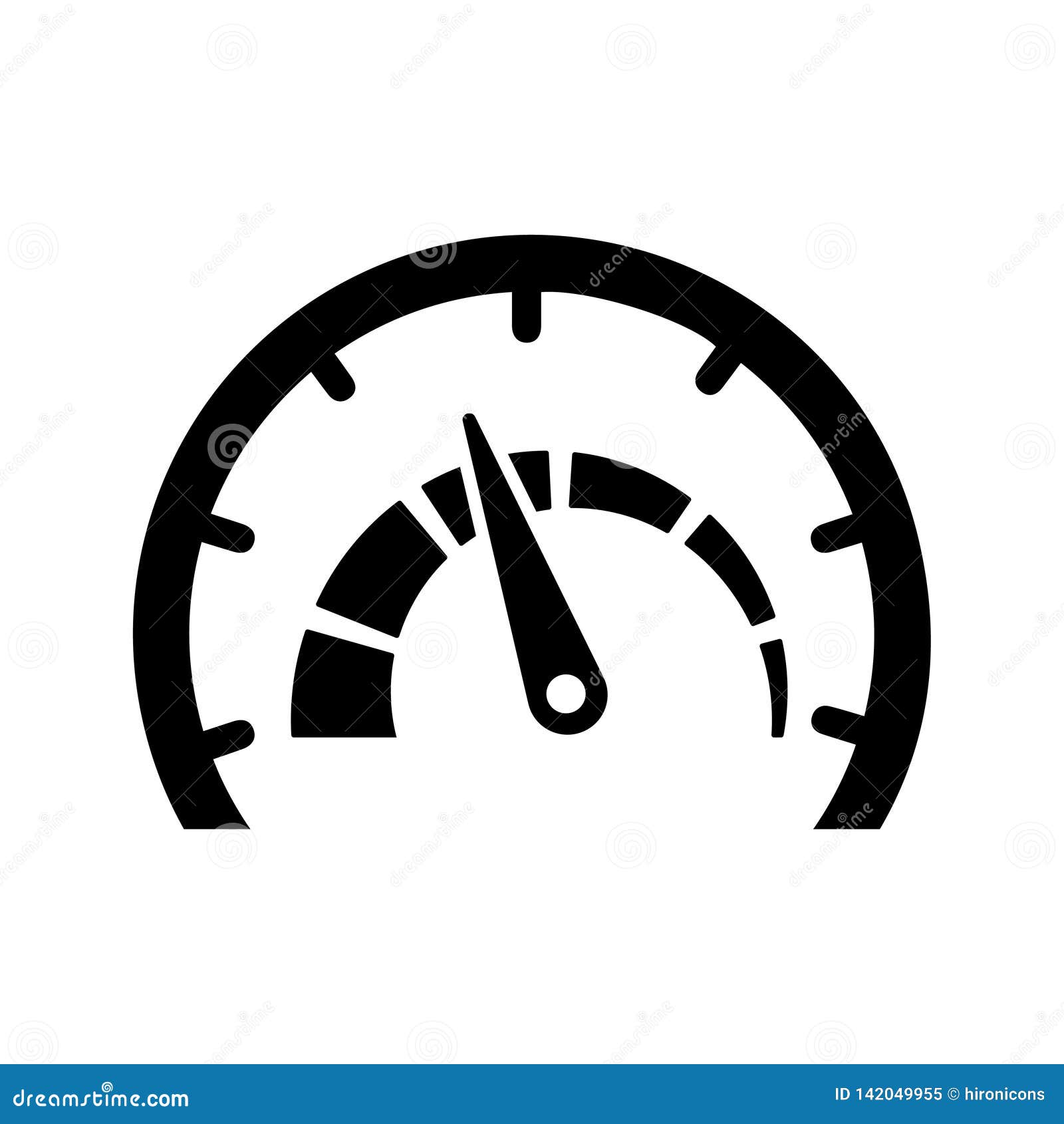 Speedometer Icon stock illustration. Illustration of technology - 142049955