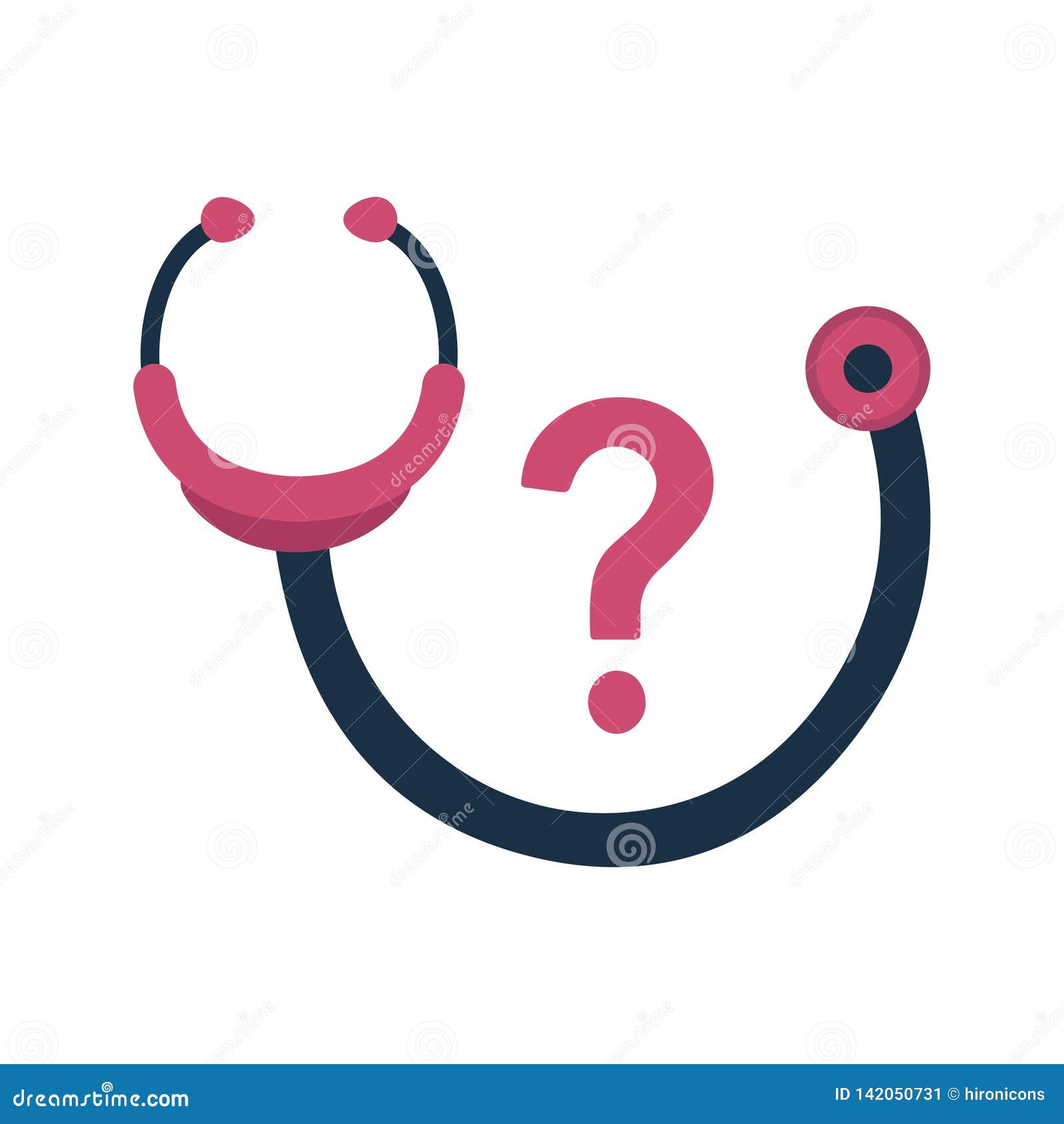 Stethoscopes Icon stock vector. Illustration of logo - 142050731